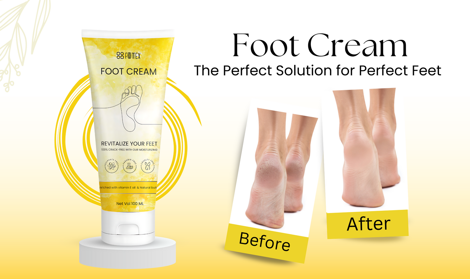 Foottex: Foot Care Cream for Cracked Heels & Moisturizing – foottex